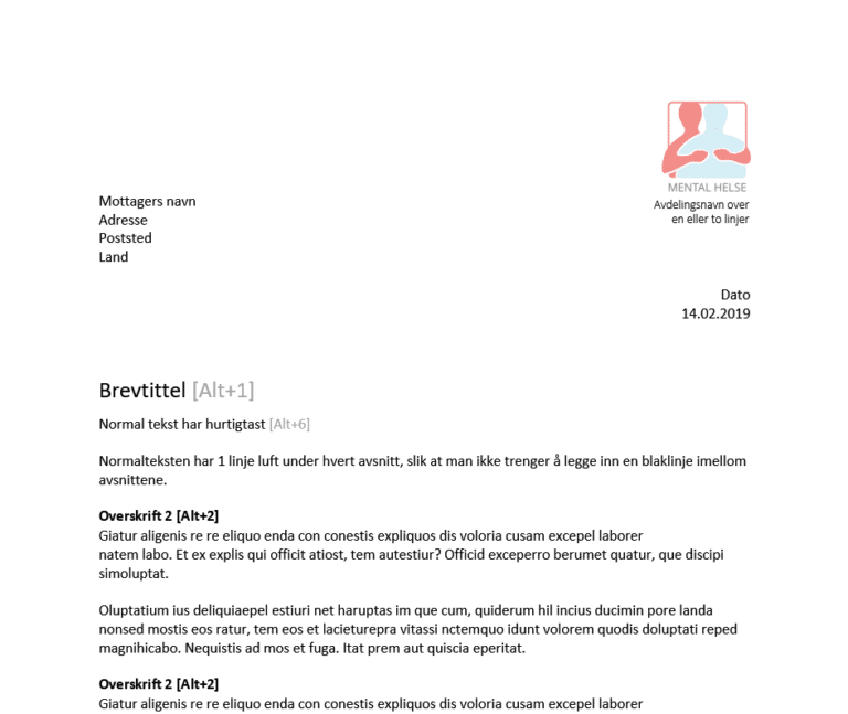 Designmanual - Mental Helse